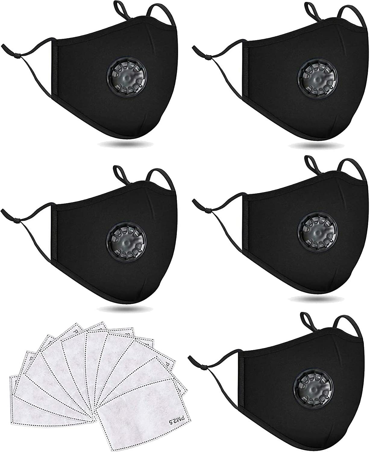 Respirator Mask Protective 5 Face Masks SAME DAY SHIPPING FROM USA 5 ...