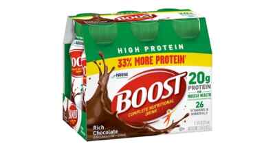 BOOST HIGH PROTIEN CHOCOLATE DRINK, GLUTEN-FREE/LACTOSE-FREE (24-8 oz ...