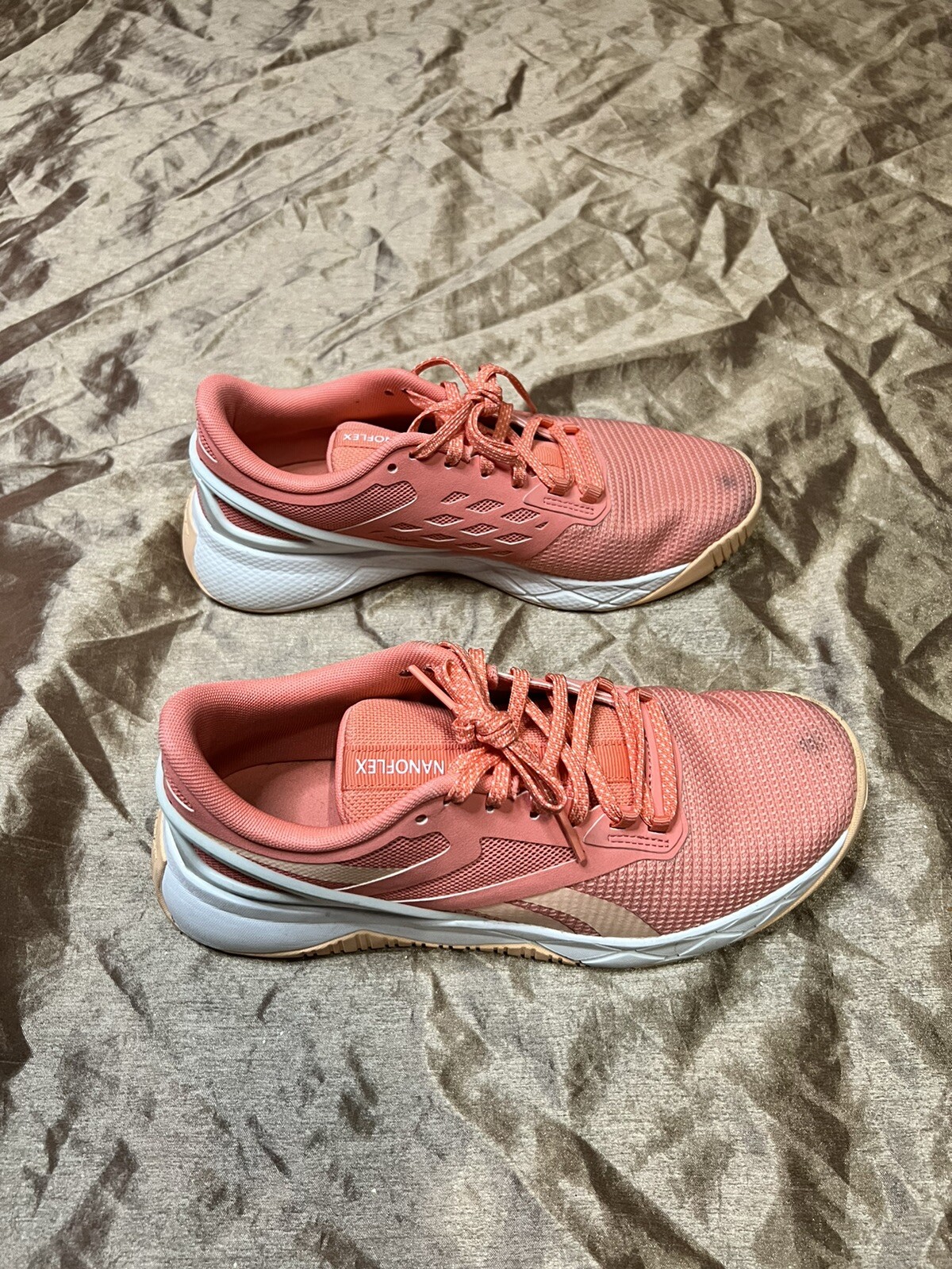 Reebok Womens Nanoflex TR Crossfit Gym Training Pink peach Shoes Size 7.5 US | eBay