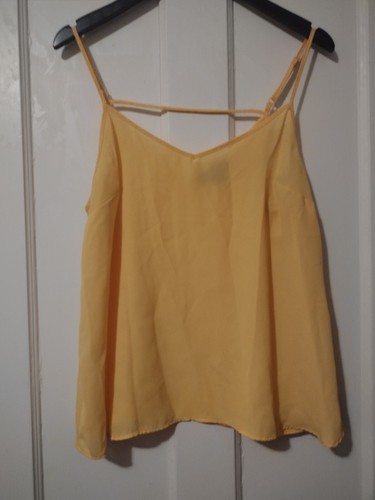 Primark Sleeveless Yellow Top Size 10 | eBay