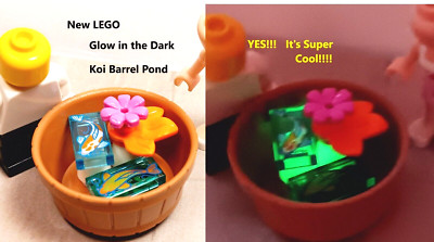 New LEGO Koi FISH GLOW IN THE DARK Pond Lights Whiskey Barrel Water ...