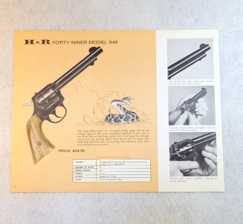 H&R Forty-Niner Model 949 Gun Print Ad From 1966. | eBay