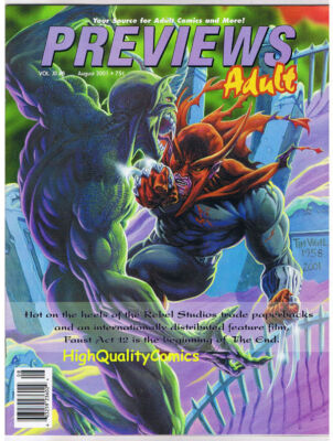 PREVIEWS ADULT, Vol 11 #8, NM-, Tim Vigil, 2001, Faust | eBay