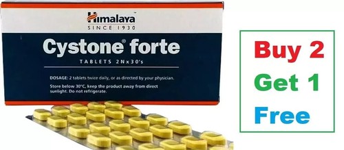 CYSTONE FORTE BY HIMALAYA 1 BOX 60 TABLETS 2026 EXPIRY BUY 2 GET 1 FREE ...