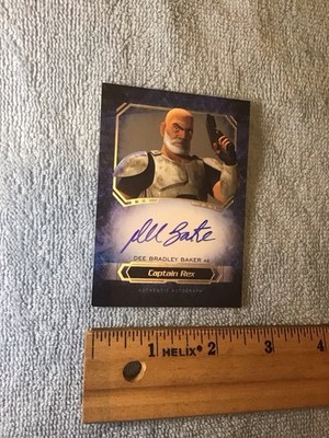 Star Wars Dee Bradley Baker As Captain Rex Clone Trooper Autograph ...