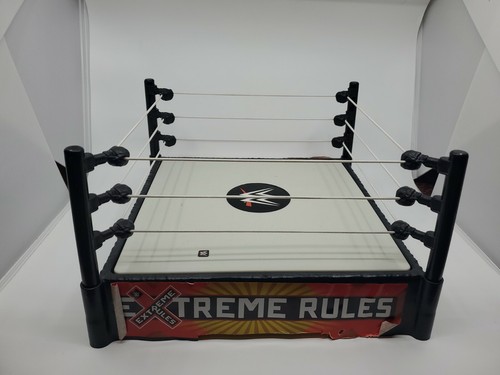 WWE Mattel 2010 Extreme Rules Wrestling Ring Arena For Figures Spring ...