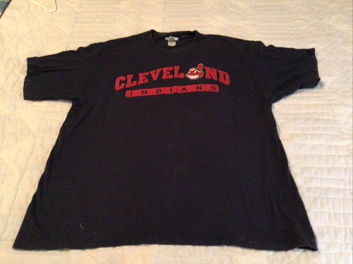 Vintage Cleveland Indian Chief Wahoo T-Shirt Size XL Blue Mm | eBay