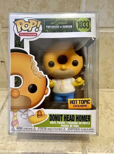 Funko Pop The Simpsons Homer Donut Head Hot Topic Excl #1033 NM BOX In ...