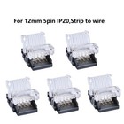 5X Wire to LED Strip Connector 2/3/4/5/6Pin 8mm 10mm 12mm Adapter RGB ...