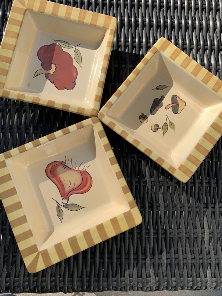 Antipasto,Debbie Segura Designs For Signature Houseware Inc.Set Of 3 ...