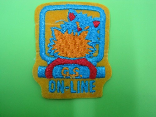 Girl Scouts GS ONLINE Patch Badge computer virtual meetings Zoom ...