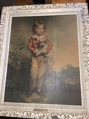 ART Framed Old Vintage Print of Master Simpson by A. W. Devis w/ Frame ...