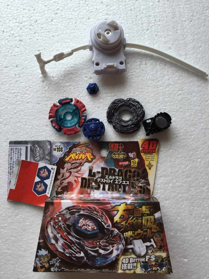 Beyblade Burst L-Drago Destroy (Destructor) Metal Fury 4D Beyblade ...