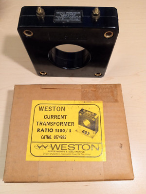 Weston Instruments 607 Current Transformer 1500/5 5VA 25-800Hz | eBay