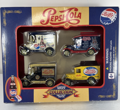 Vintage Pepsi-Cola Diecast Model Cars Toy Trucks Collection Set 4 ...