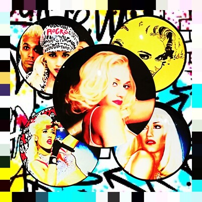 GWEN STEFANI NO DOUBT 🇺🇸 FIRE AID LA CONCERT MERCHANDISE LARGE PINS OF ...