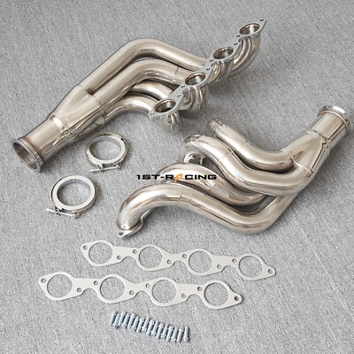 3.5" Turbo Exhaust Header kits For BBC Big Block Chevy 396 427 454 507 ...