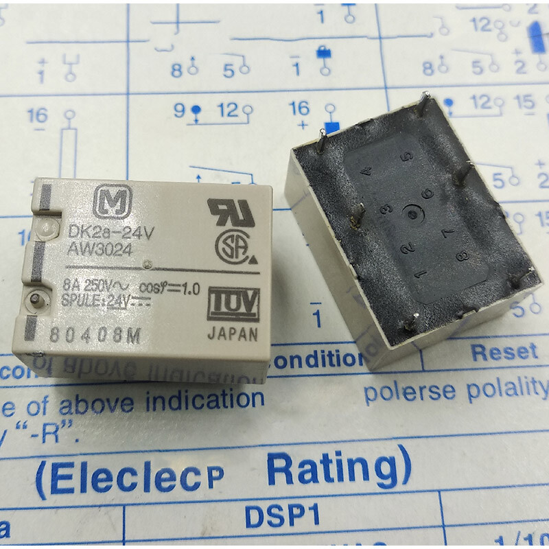 5PCS PANASONIC DK2A-24V AW3024 Power Relay 24VDC 6Pin 8A 250V | eBay