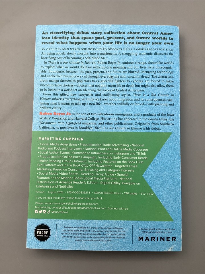 There is a Rio Grande in Heaven by Ruben Reyes Jr. ARC 8/24 BOOK | eBay