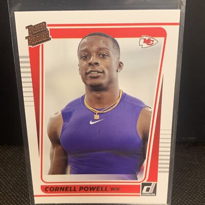 Cornell Powell 2021 Donruss Rated Rookie Portrait Canvas RC #289 Chiefs ...