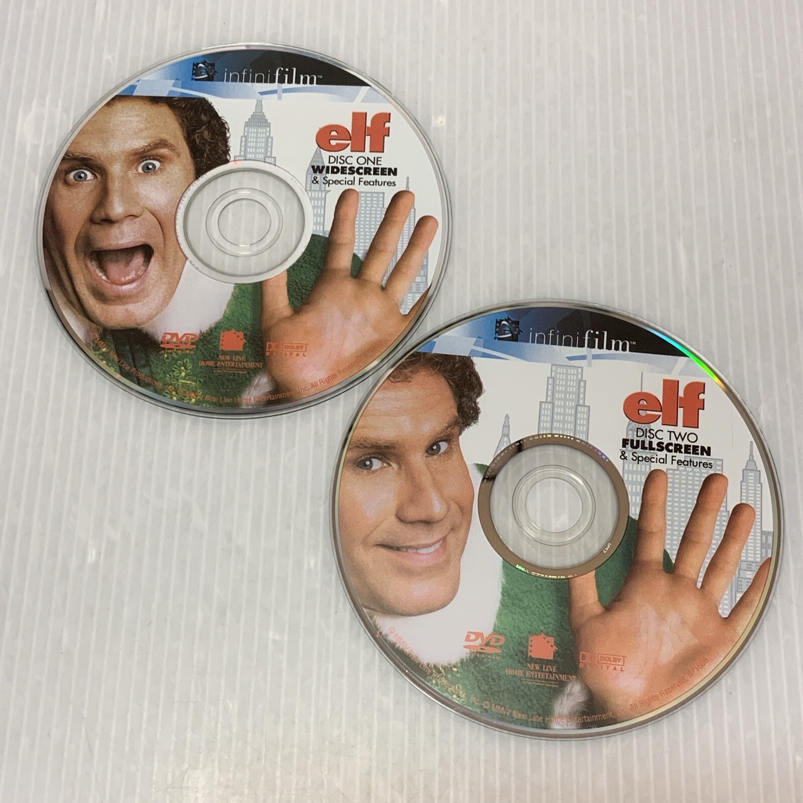 ELF (DVD, 2003, Infinifilm Edition) Widescreen & Full ~ Will Ferrell ...