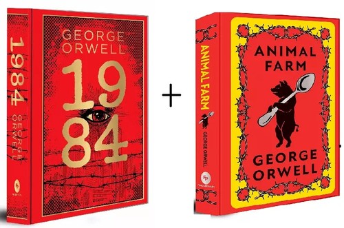 1984 + Animal Farm Hardcover 2 book in combo (Deluxe Hardbound Edition ...