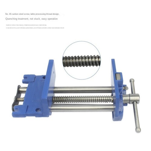 7 Inch Woodworking Bench Vise Wooden Vise Guide Rod with Lever Quick ...