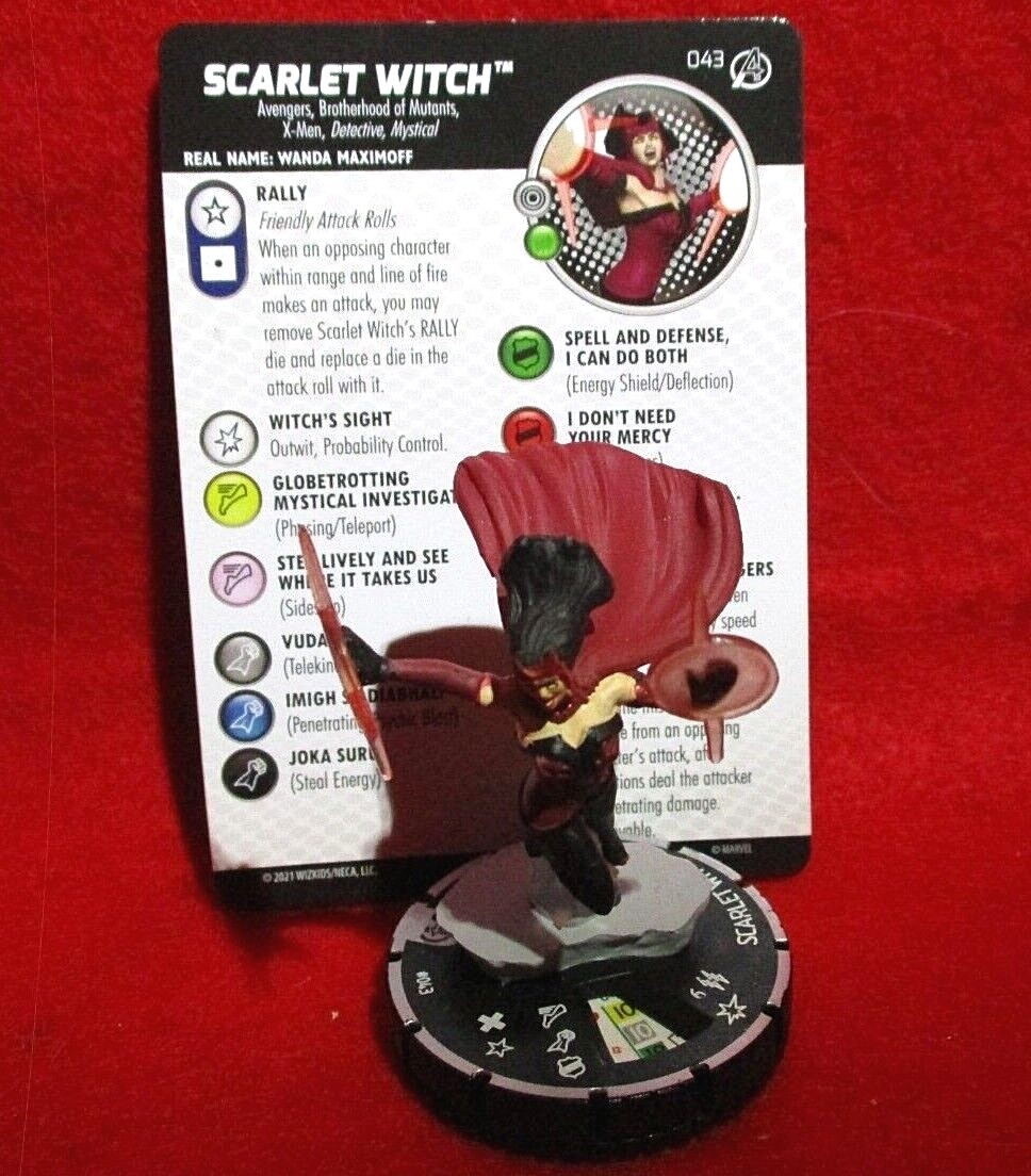 Heroclix Rare Scarlet Witch #043 Avengers Fantastic Four Empyre | eBay