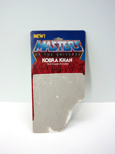 MOTU,Vintage KOBRA KHAN CARD BACK,Masters of the Universe,Original,He ...