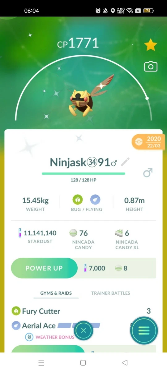 Pokemon Ninjask Evolution