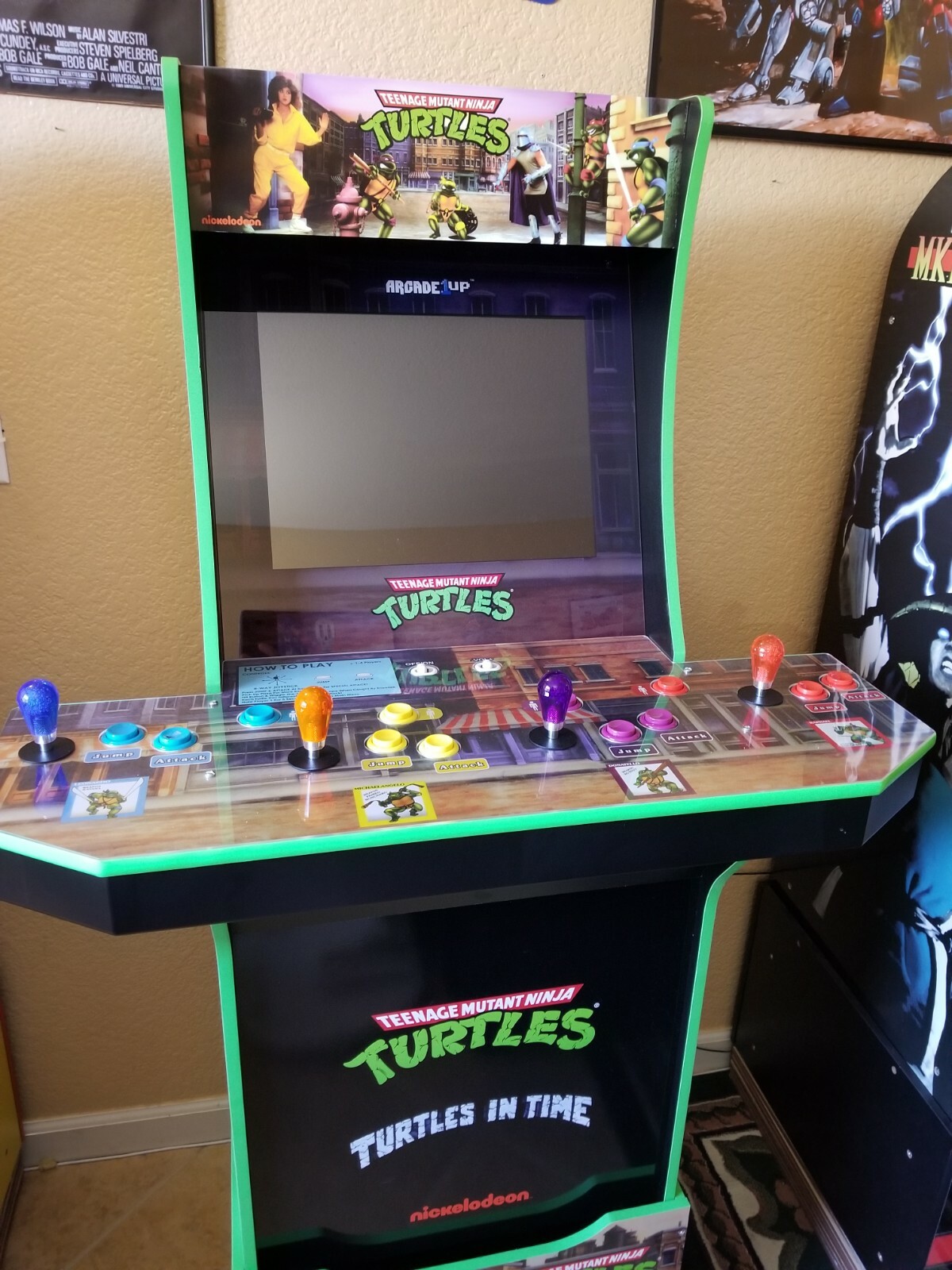 Arcade1up Teenage Mutant Ninja Turtles TMNT 4X Joystick Bat Top Handles ...