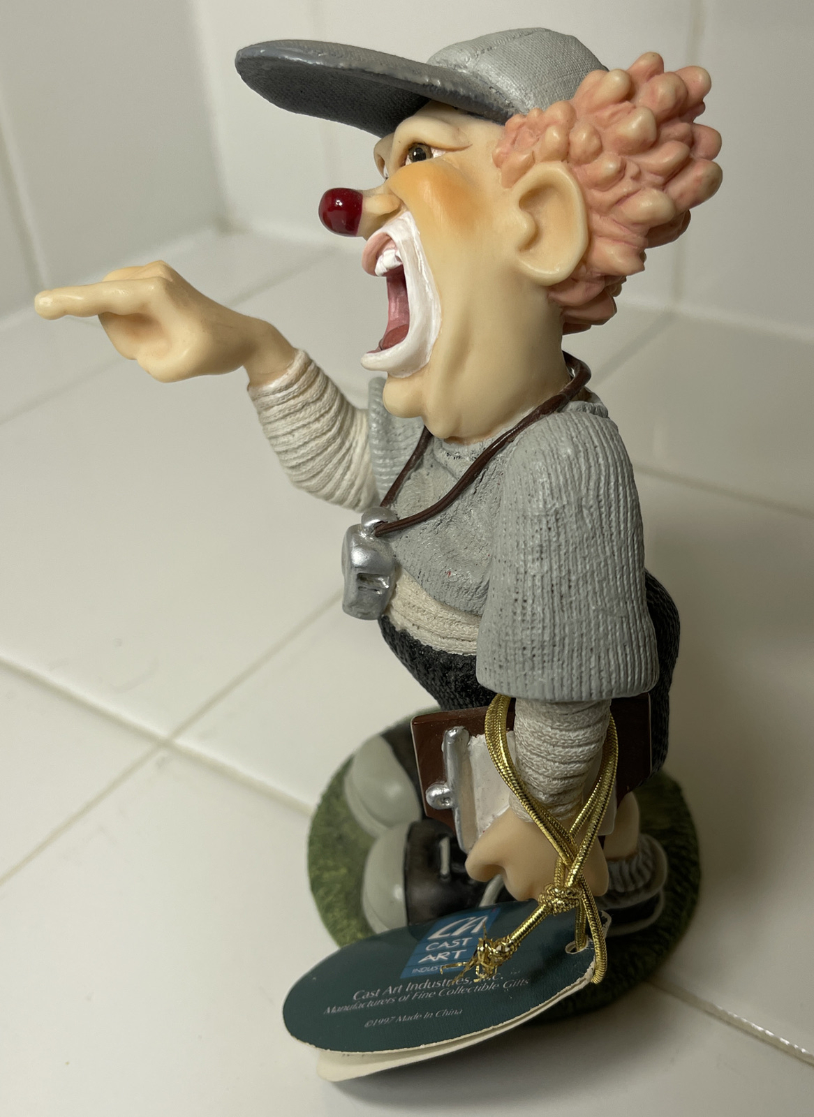 Slapstix by Cast Art "Hit The Showers" Coach Clown-6”x3”#04002 | eBay