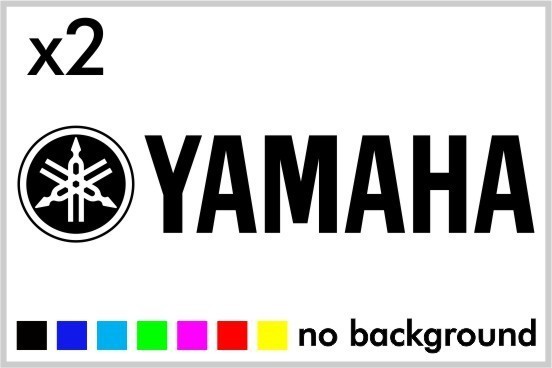 (2) Yamaha Sticker Decal Motorcycle Boat Window Tank Wheel Bike yz yzf ...