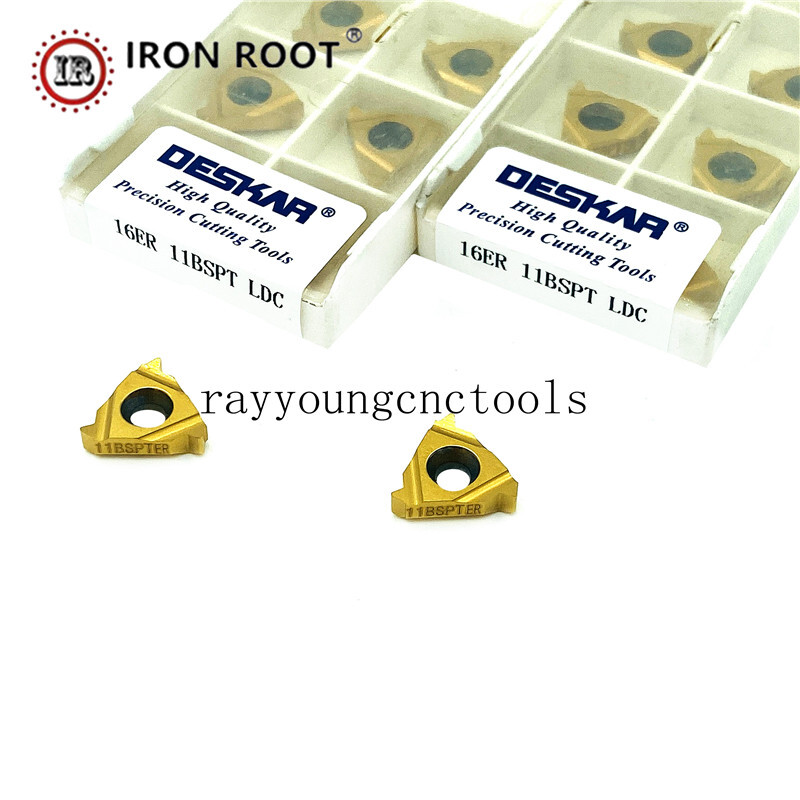 DESKAR 100P 16ER 11BSPT LDC Lathe Turning Tool External Thread Carbide ...