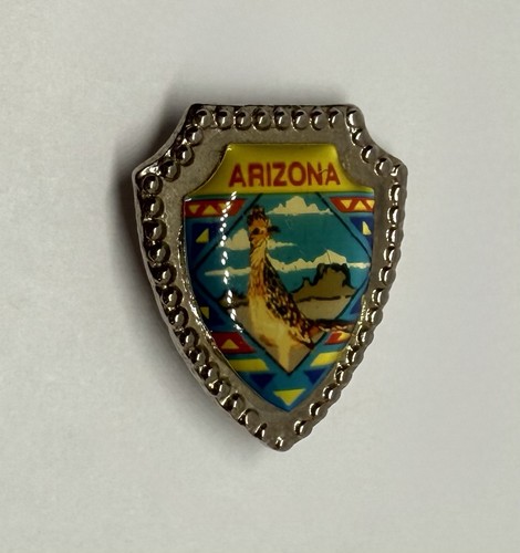 State Of Arizona Shield Road Runner Lapel Pin (P81) | eBay