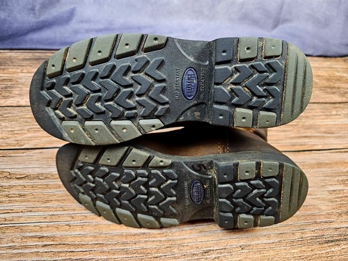 Wolverine Wellington W04727 Men 9.5 Brown Leather Mid-Calf Western Work ...