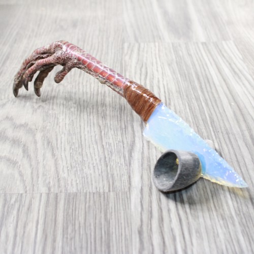 Turkey Foot Handle Opalite Blade Ornamental Knife #7858 Mountain Man ...