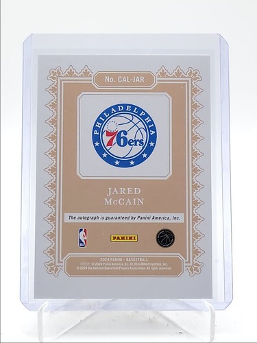 JARED MCCAIN 2024-25 PANINI CALLIGRAPHY SIGNATURES ROOKIE A RC AUTO ...