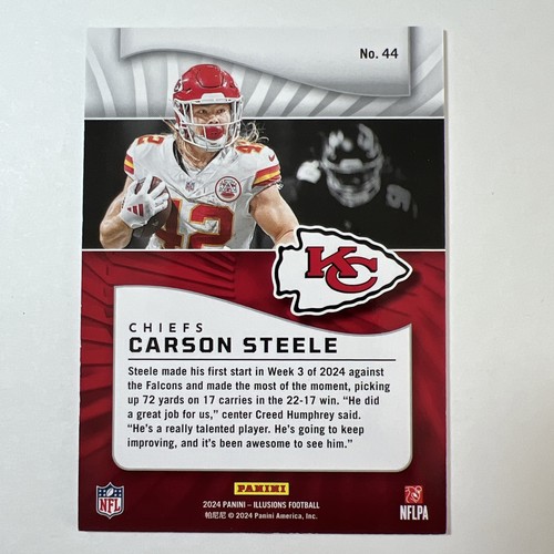 2024 Illusions Football Cason Steele RC #44 Kansas City Chiefs Rookie ...