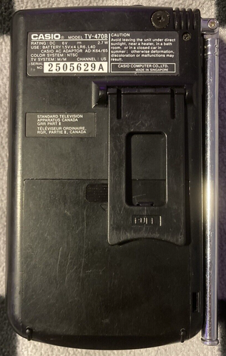 Casio TV-470 2" LCD Television for sale online | eBay