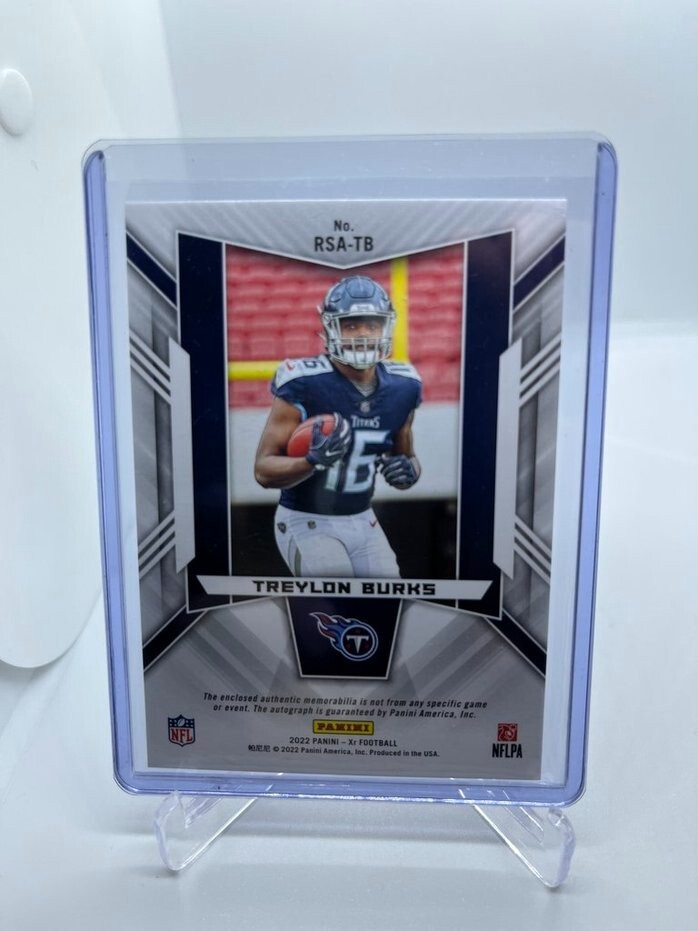 2022 Panini Xr Treylon Burks RC Rookie Jersey Auto Autograph #67/99 ...