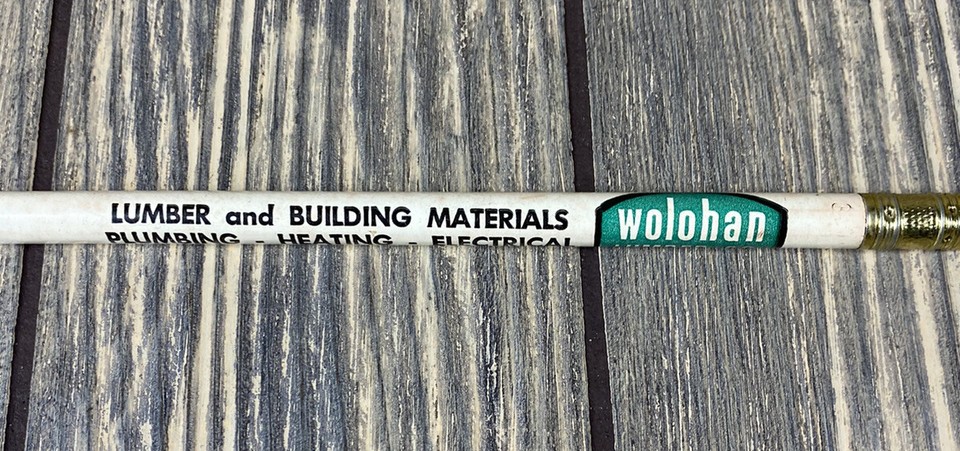 Vintage Wolohan Lumber And Building Materials Plumbing Unsharpened ...