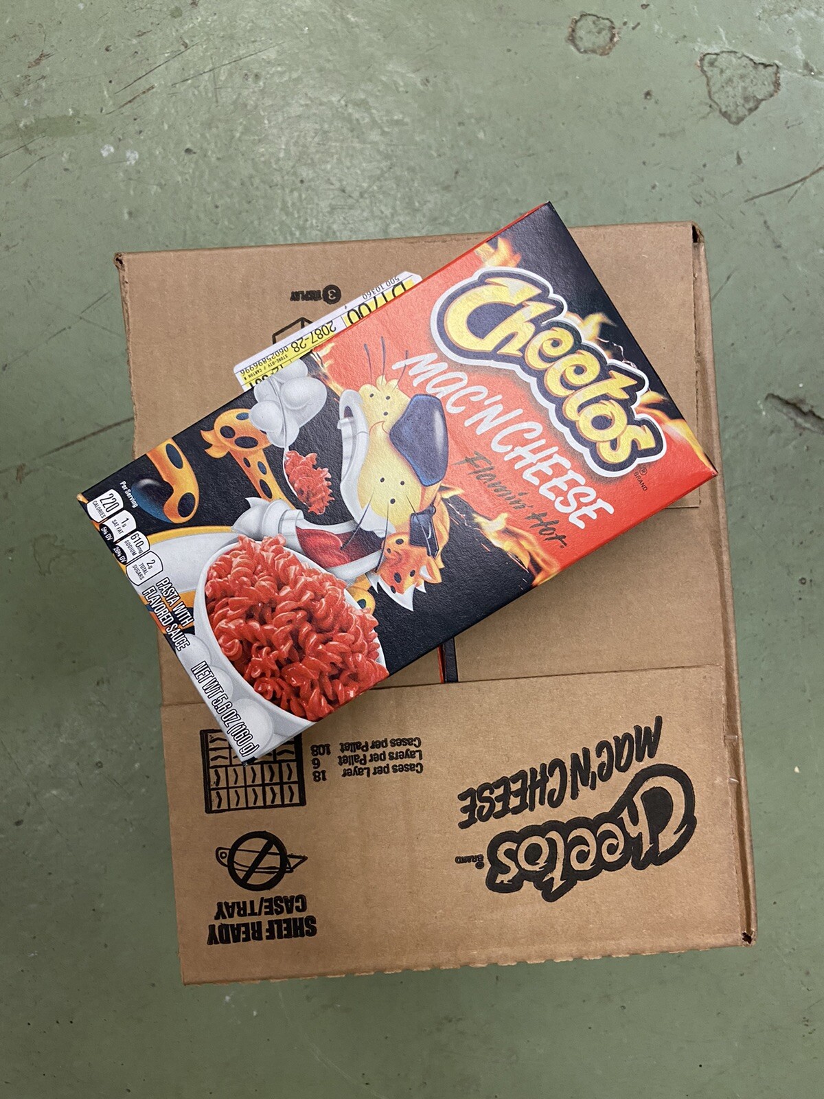 CASE OF 12 NEW! Cheetos Limited Edition Flamin Flaming Hot Mac'n Cheese ...