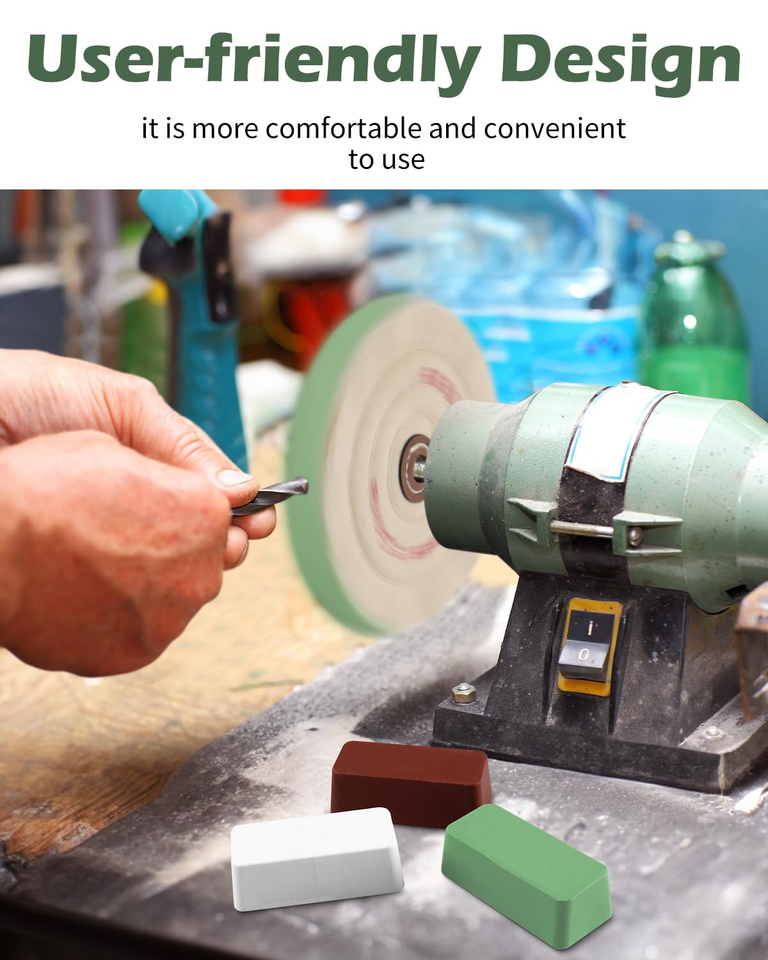 12 Oz. Buffing Polishing Compound Kit 3pcs Metal Polish Red Jewelers ...