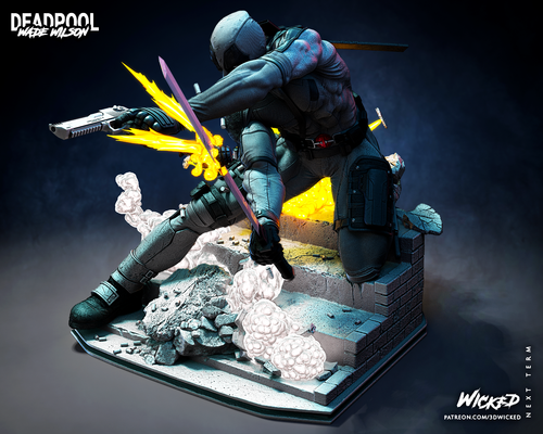 Deadpool Unpainted Unassembled 3D printed Resin Model Kit GK2 | eBay