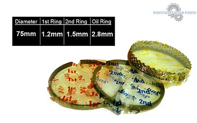 88-95 Honda Civic 1.5 16V D15B1 D15B7 1.6 D16Z6 Piston Rings *STANDARD ...
