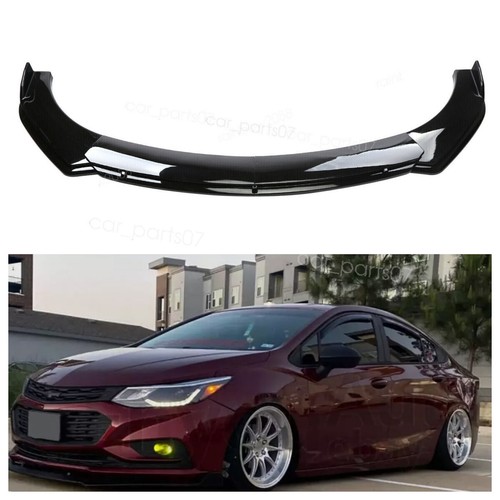 For Chevrolet Cruze Gloss Black Front Bumper Lip Splitter Chin Spoiler ...