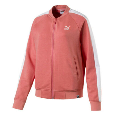 Puma Classics Logo T7 Womens Pink Track Jacket | eBay