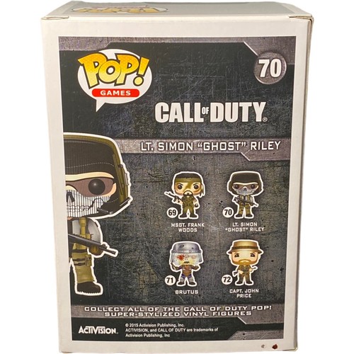 Funko Pop! Vinyl: Call of Duty - Lt. Simon "Ghost" Riley #70 for sale ...