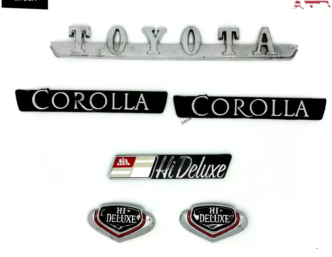 Toyota Corolla Emblem Set for Te21/KE20 Model (1971-1974) | eBay